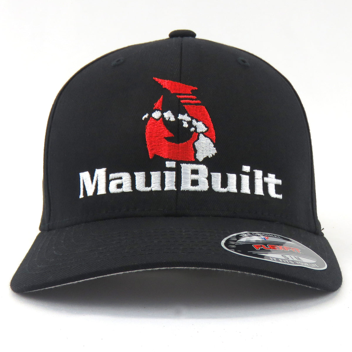Maui Built Red Hook Logo Embroidery Flex Fit Cap – Maui Built Hawaii