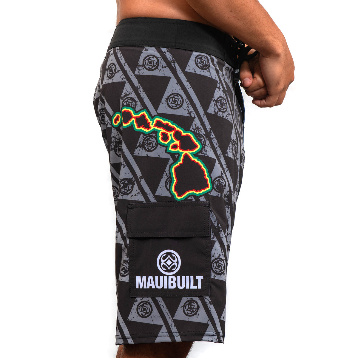 Maui Built Logo Rasta Islands Board Short – Maui Built Hawaii
